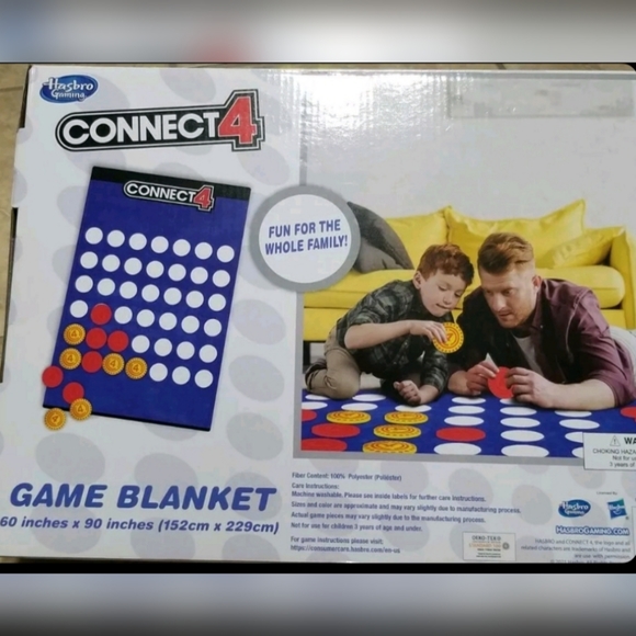 Hasbro | Games | Hasbro Connect 4 Game Board Blanket | Poshmark